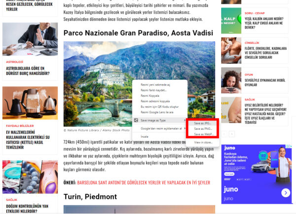 WEBP Görseller JPEG PNG Olarak Nasıl Kaydedilir? - Takiye.com